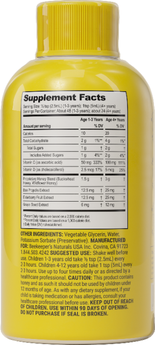 Kids Daytime Honey Cough Syrup | PTPA | Parent Tested Parent Approved