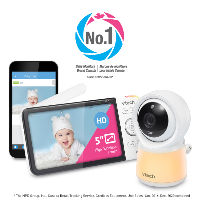 VTech RM5754HD 5” Smart Wi-Fi 1080p Video Monitor | PTPA | Parent ...